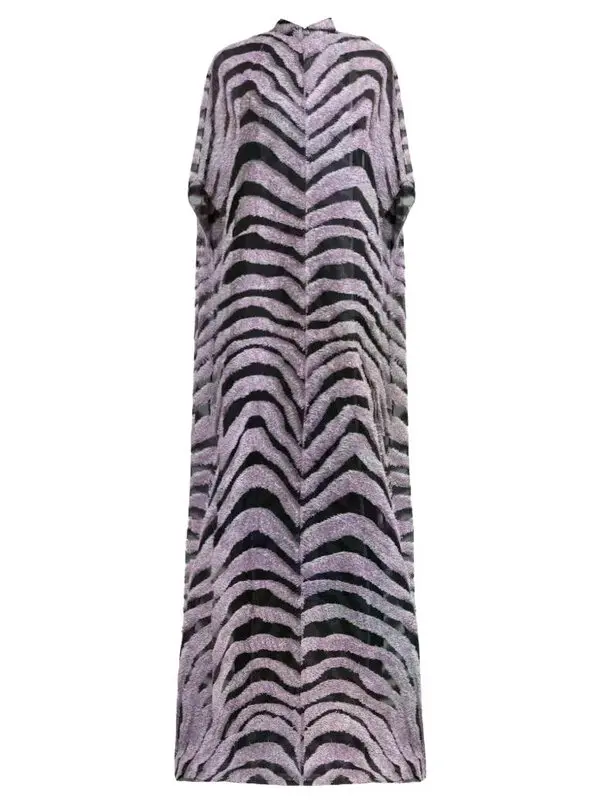 GEMY MAALOUF Striped Maxi Dress - Purple