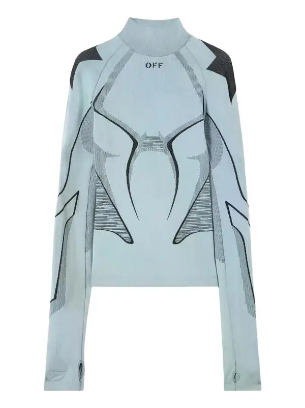 Off-White Seamless Race Top - Blue