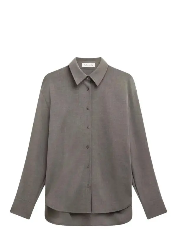 THE FRANKIE SHOP Peri Buttoned Shirt - Grey