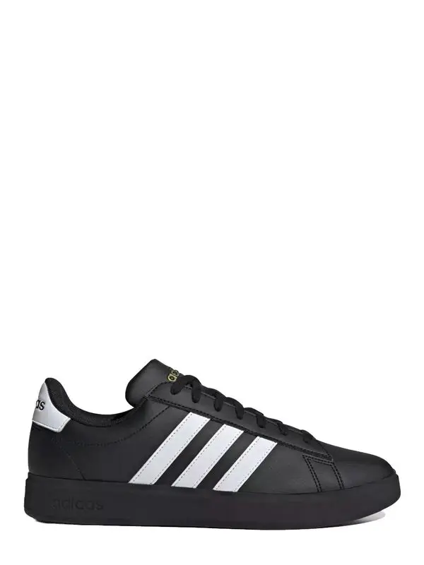 Adidas Striped Court Sneakers - Black
