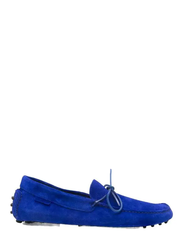 TOM FORD Suede Tie Loafers - Blue