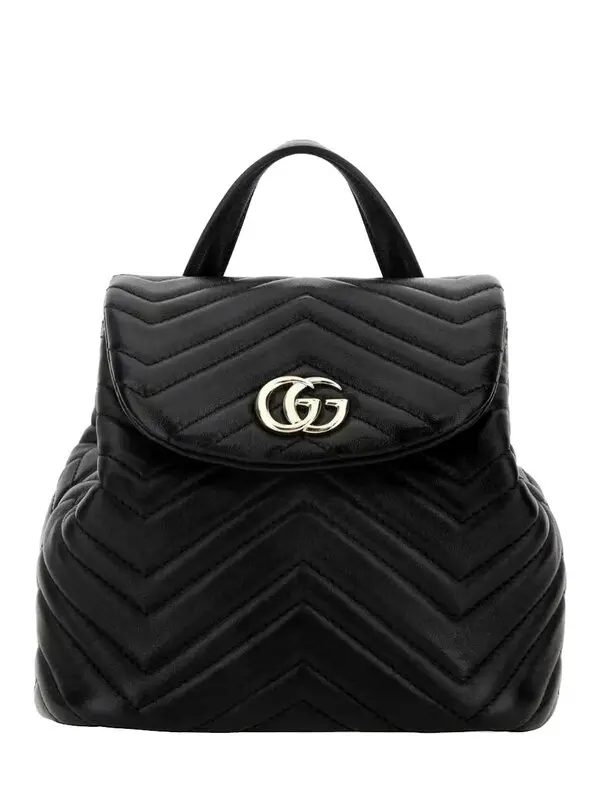 Gucci Gg Marmont Quilted Mini Backpack - Black