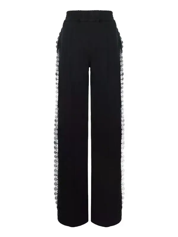 HAMZA Straight-leg Trousers - Black