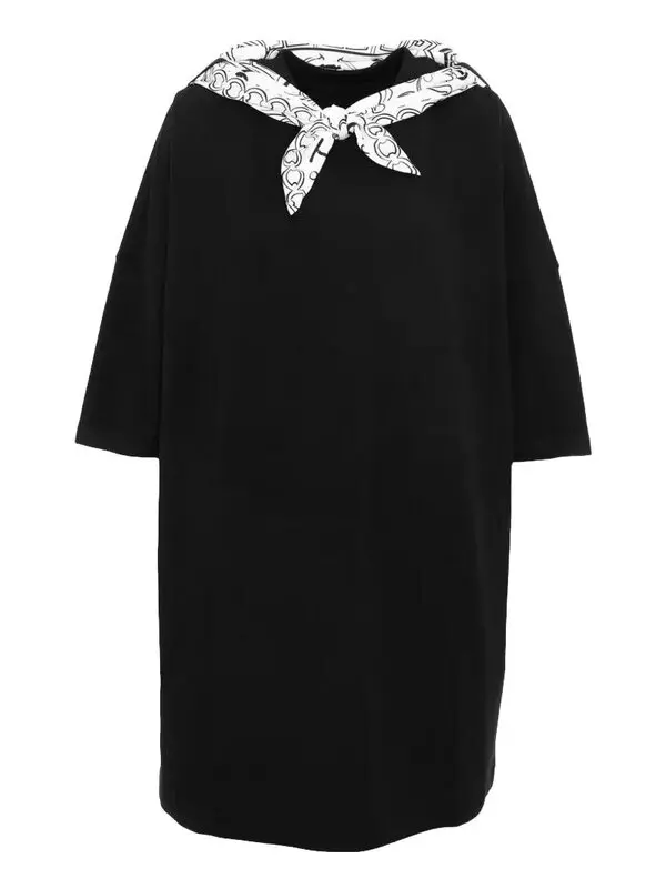 HAMZA Scarf Dress - Black