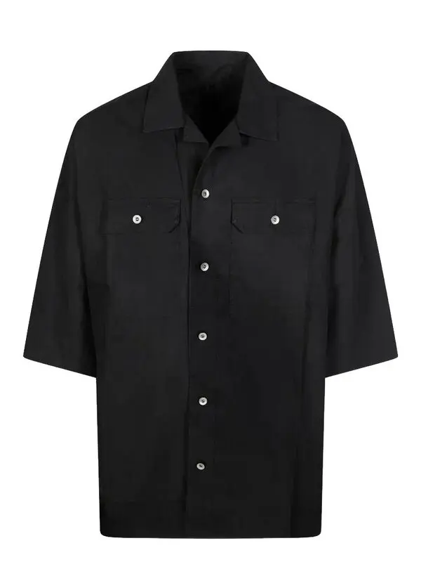 Rick Owens Magnum Tommy Button Pocket Shirt - Black