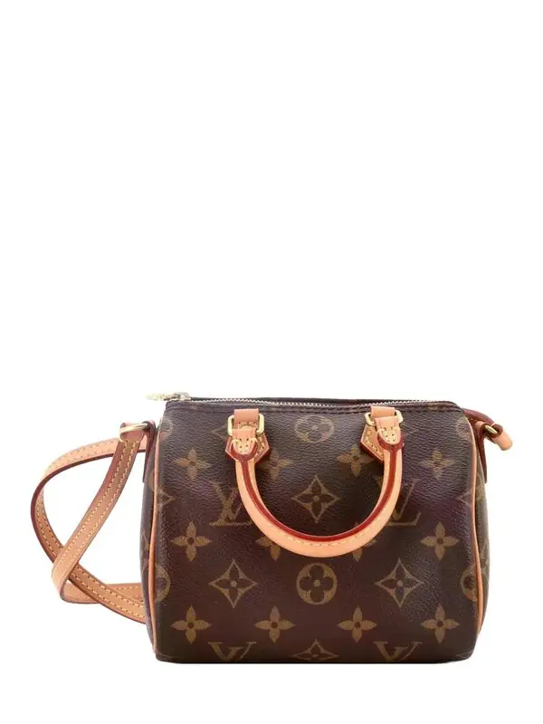 LOUIS VUITTON Speedy Bandouliere Nano - Brown