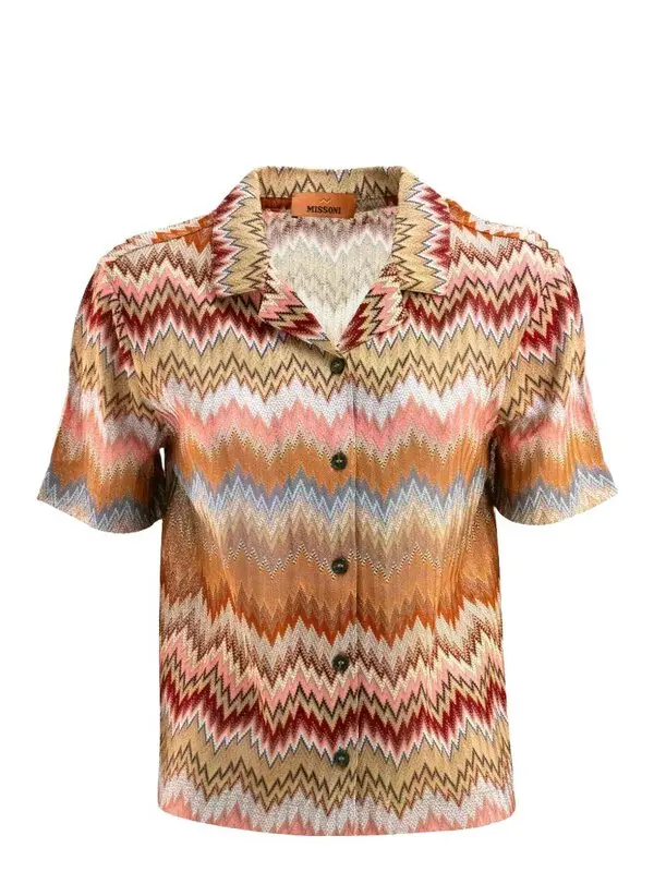 Missoni Chevron Pattern Shirt - Orange