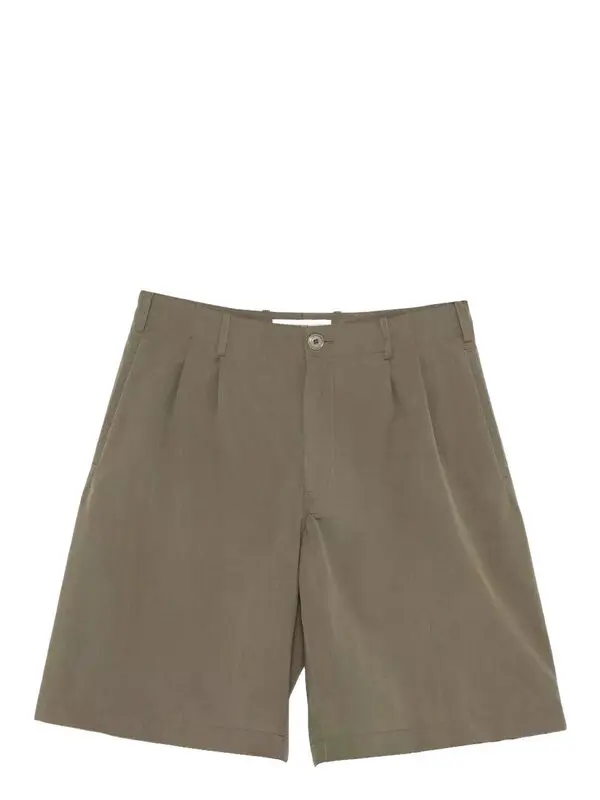 Our Legacy Ponte Pleated Shorts - Green