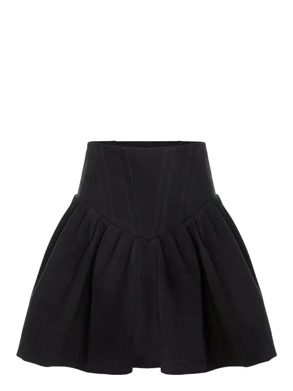 HAMZA A-line Skirt - Black