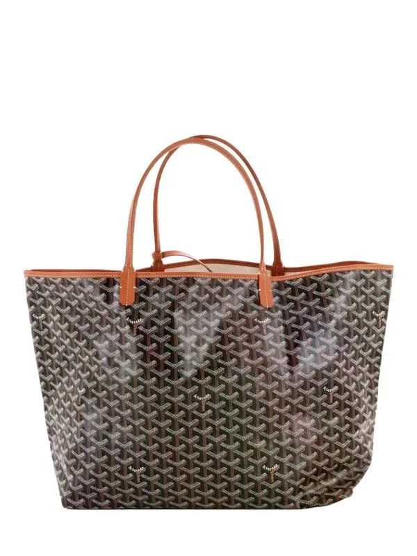 Goyard Saint Louis Coated Canvas Gm Tote Bag - Black