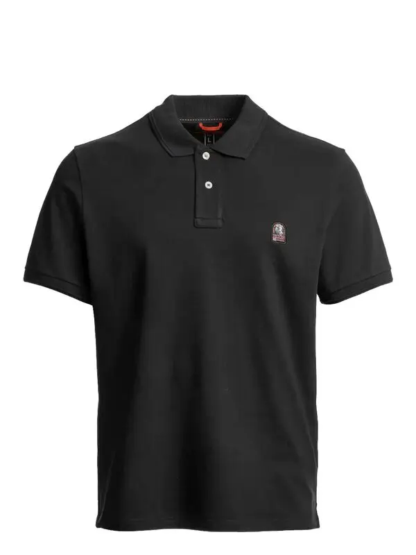 PARAJUMPERS Logo-patch Polo Shirt - Black