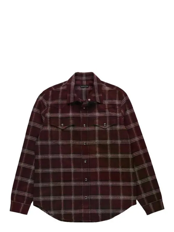 Monfrère Eastwood Checked Shirt - Red