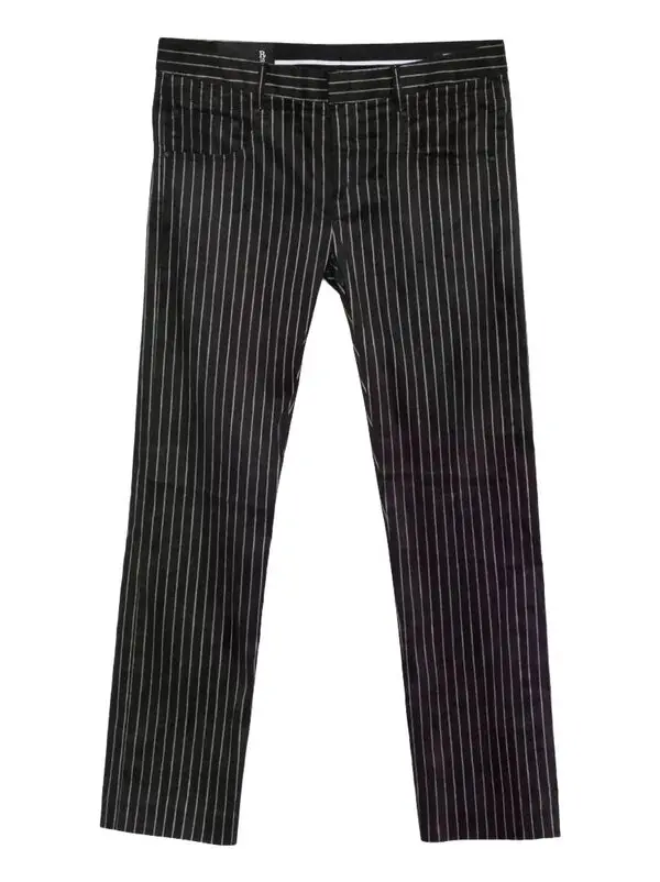 R13 Striped Trousers - Black