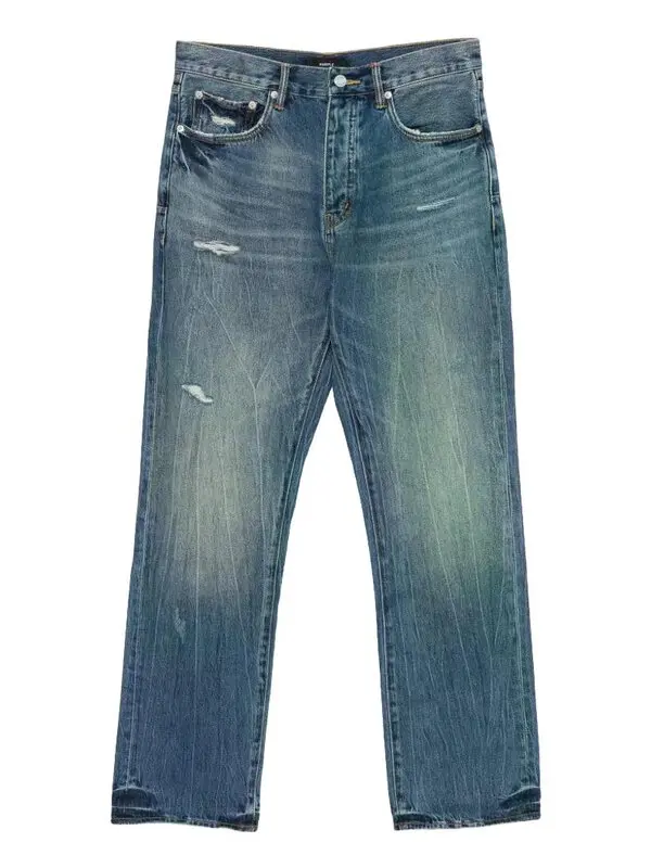 PURPLE BRAND Distressed Bootcut Jeans - Blue