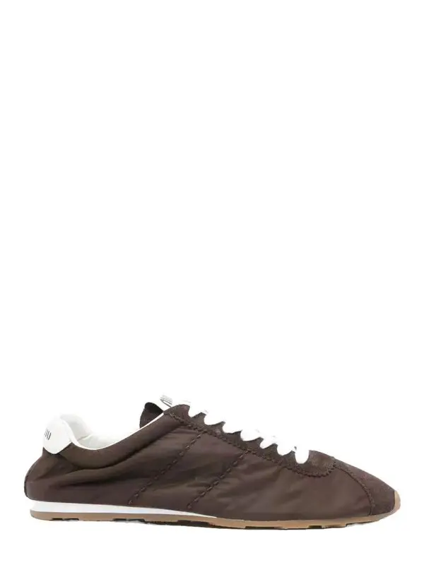 Miu Miu Panelled Sneakers - Brown