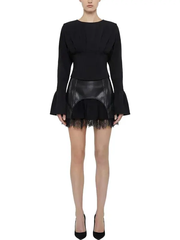 HAMZA Swan Skirt - Black