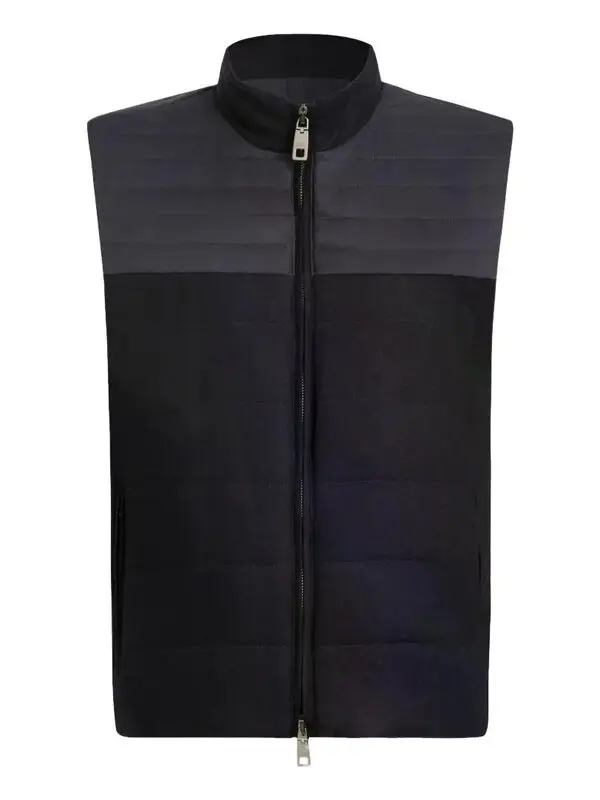 Dolce & Gabbana Quilted Panel Vest - Blue