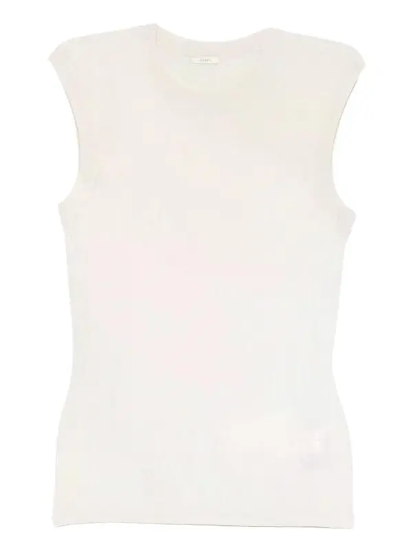 JOSEPH Calife Ribbed Sleeveless Top - Neutrals
