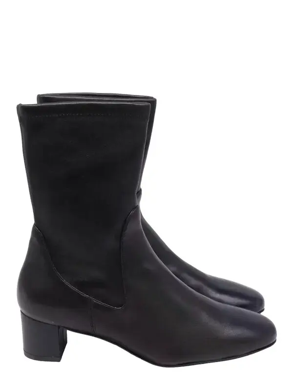 STUART WEITZMAN Leather Ankle Boots - Black