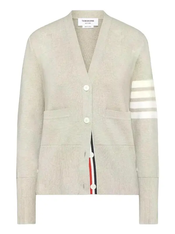 Thom Browne V-neck Cardigan - Neutrals