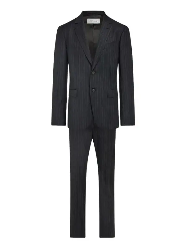 FERRAGAMO Wool Pinstripe Suit - Grey