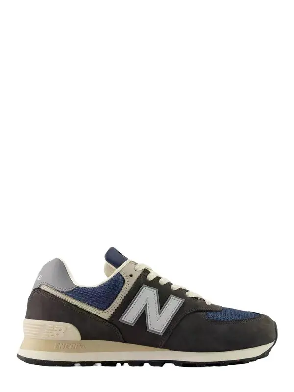 NEW BALANCE 574 Logo-patch Sneakers - Brown