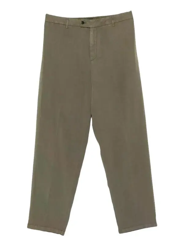 DONDUP Soft Buttoned Trousers - Green