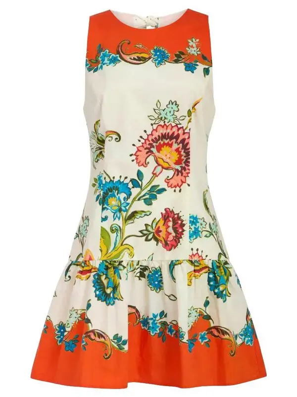 MARIE OLIVER Marilyn Floral-print Dress - Neutrals