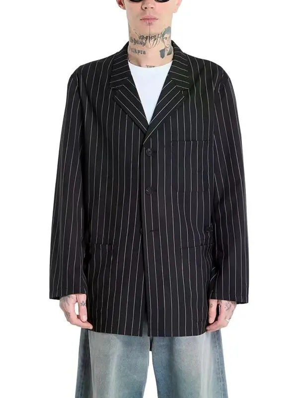 Y3 Pinstripe Refined Jacket - Black