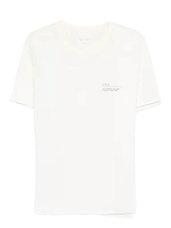 A.p.c. Text Print T-shirt - White
