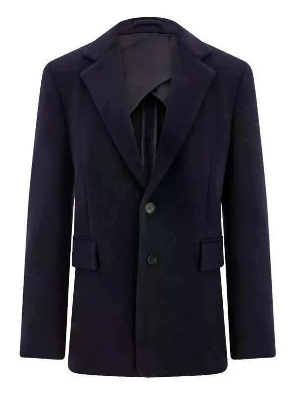 FERRAGAMO Single Breasted Jersey Blazer - Blue