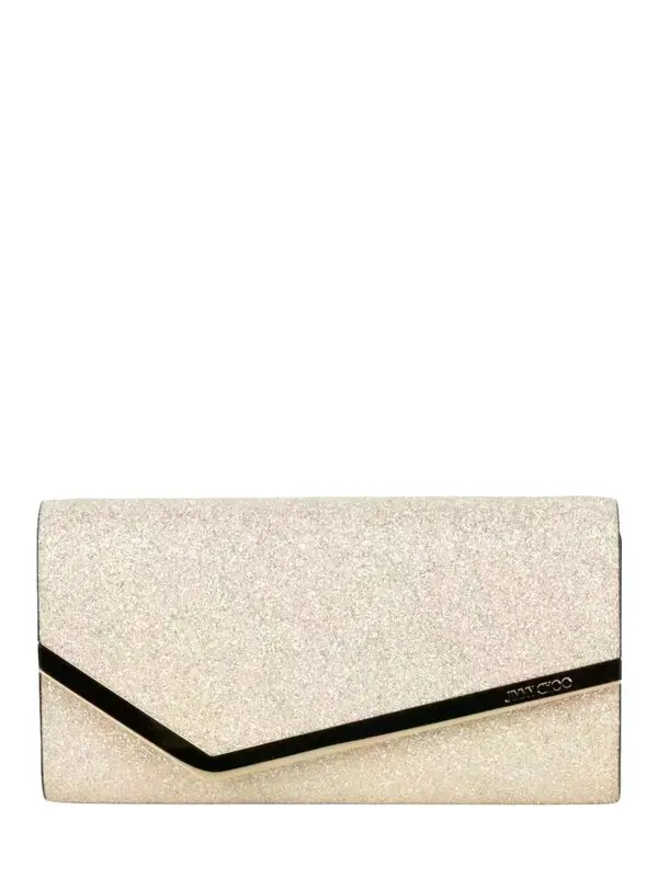 JIMMY CHOO Emmie Glitter Clutch - Gold
