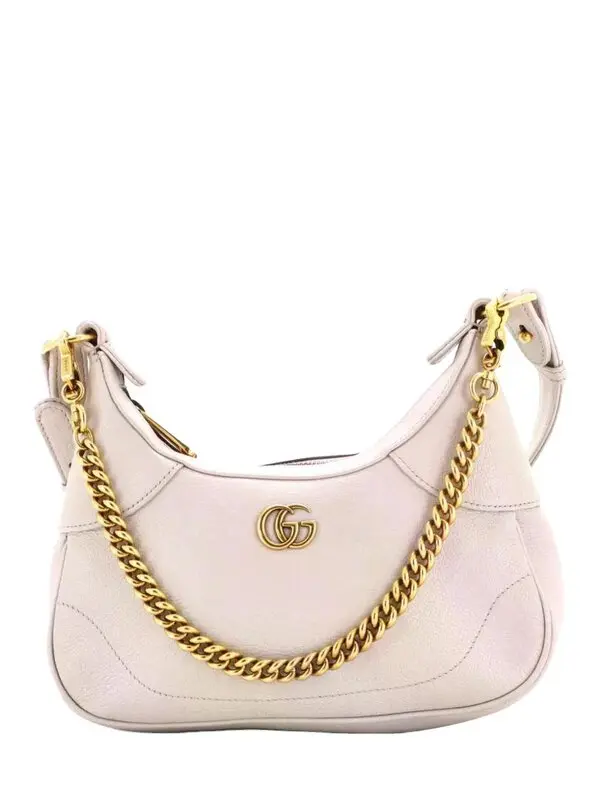 Gucci Aphrodite Leather Small Shoulder Bag - Grey