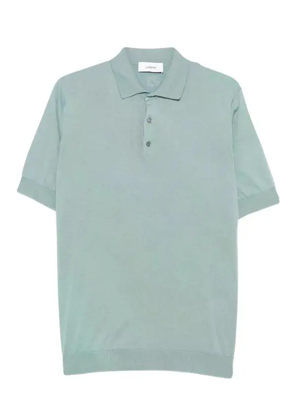 LARDINI Buttoned Polo Shirt - Blue