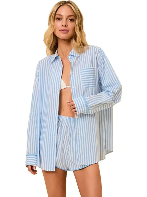 Solid & Striped Avril Button Down Shirt - Stripe