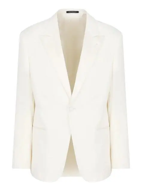 Emporio Armani Tuxedo Jacket - White