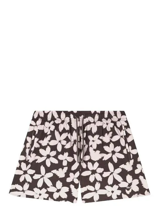 Emporio Armani Flower And Eagle Patterned Swim Shorts - Green