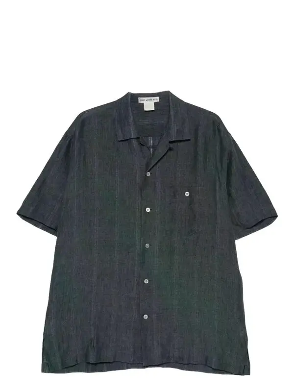 Issey Miyake 2000s Button Shirt - Blue