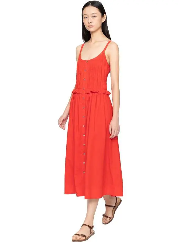 Sea Alberte Tank Midi Dress - Red