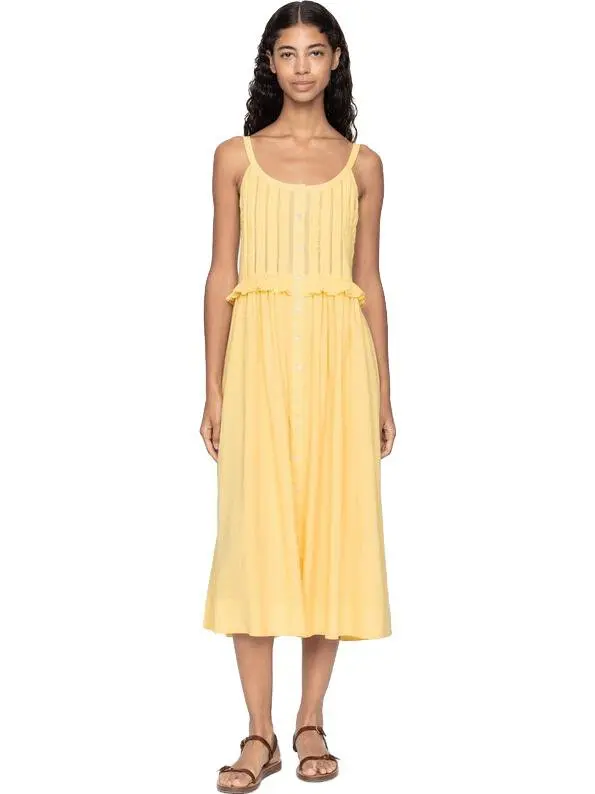 Sea Alberte Tank Midi Dress - Yellow