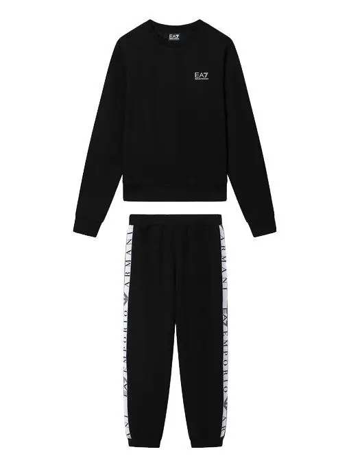 EA7 Dynamic Athlete Tracksuit In Natural Ventus7 Technical Fabric - Black