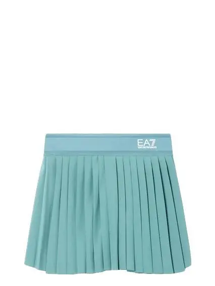 EA7 Tennis Pro Mini Skirt In Ventus7 Technical Fabric - Green