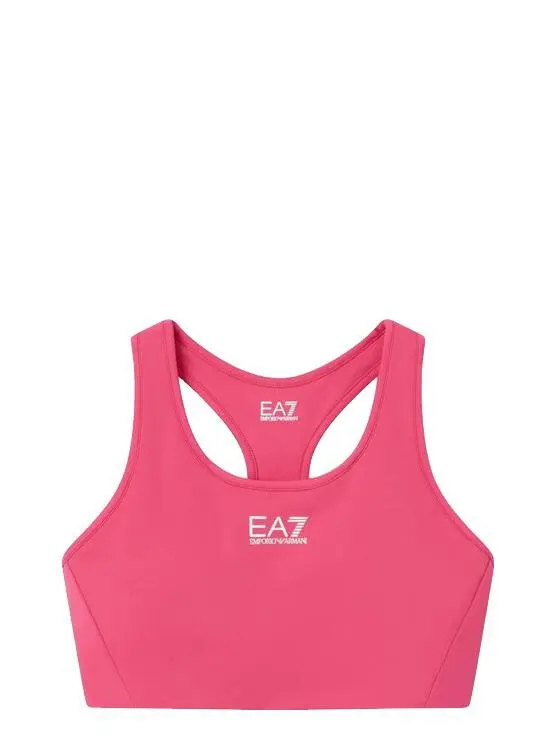 EA7 Sports Bra In Vigor7 Technical Fabric - Pink