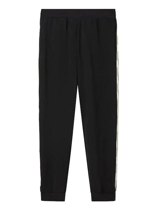Emporio Armani Logo Series Cotton-blend Joggers - Black