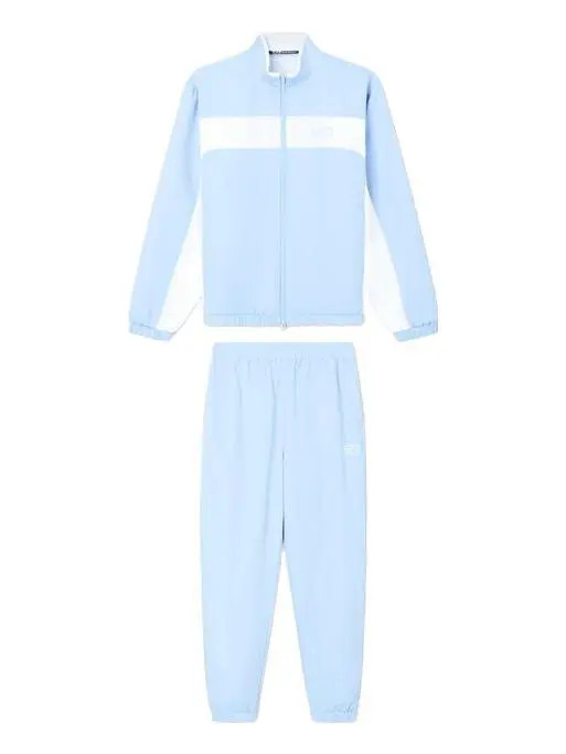 Emporio Armani Pro Tennis Tracksuit In Ventus7 Colour Block Technical Fabric - Blue