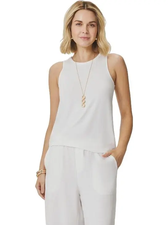 Splendid Bamboo High Neck Tank - White