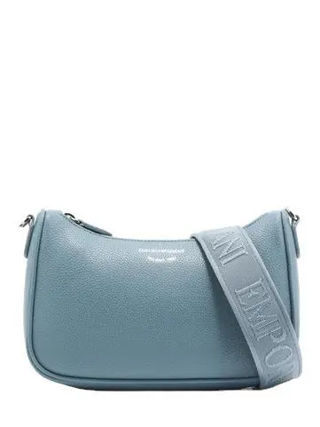 Emporio Armani Shoulder Bag With Deer Print - Blue