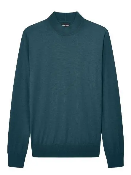 Giorgio Armani Cashmere And Silk Turtleneck Sweater - Green