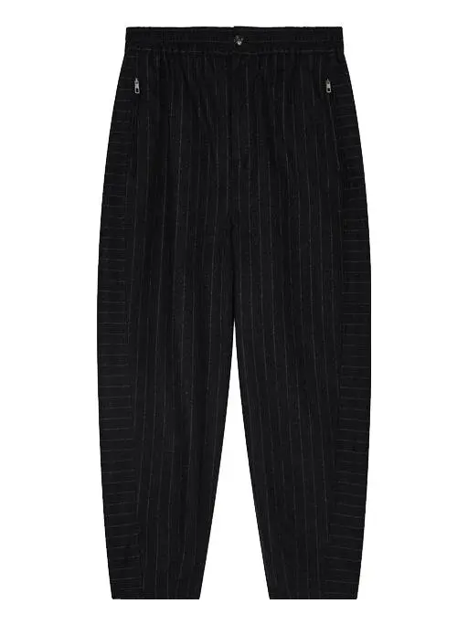 Giorgio Armani Pinstriped Cashmere-blend Trousers - Stripe