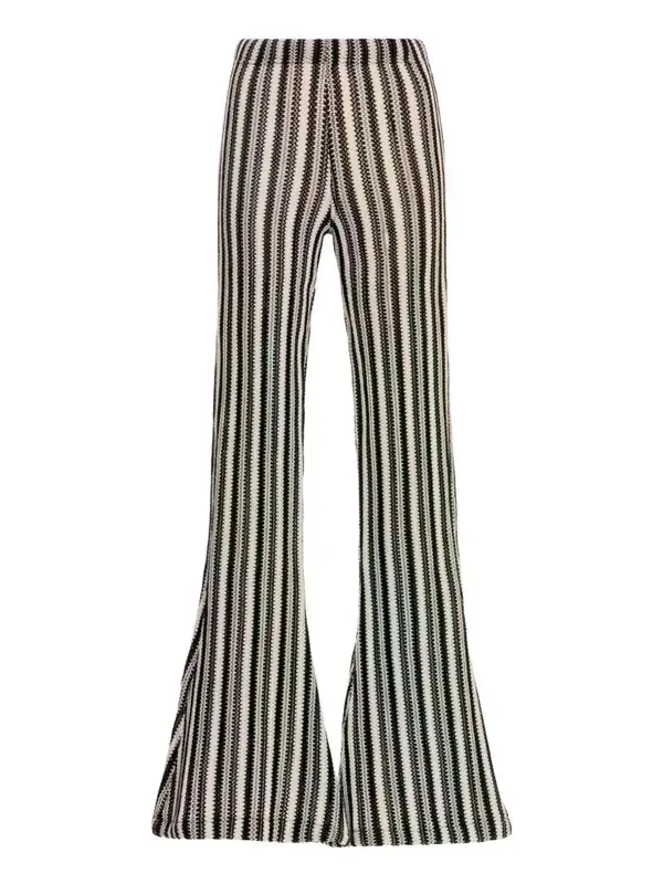 Agua Bendita Flared Trousers - Black